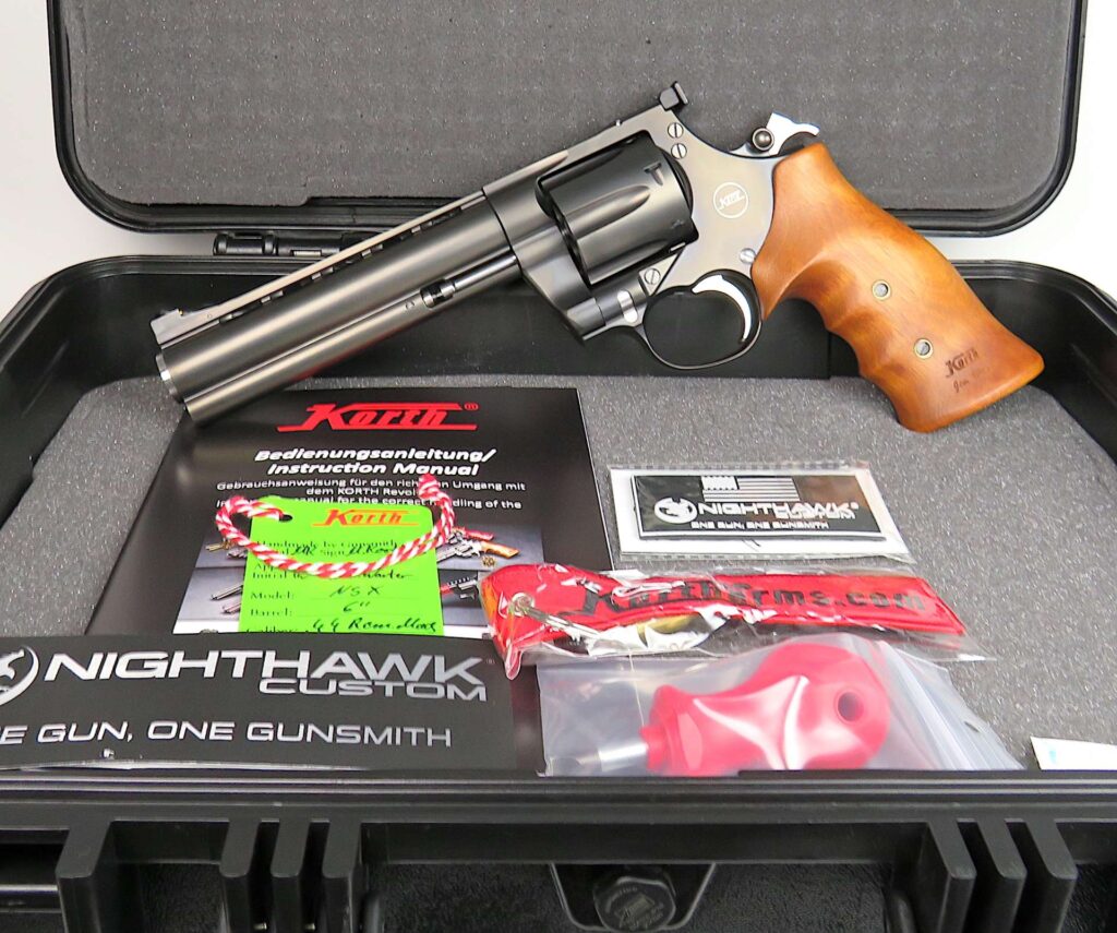 KORTH MONGOOSE 44MAG 6" BARREL WITH NIGHTHAWK HARD CASE - SK Guns
