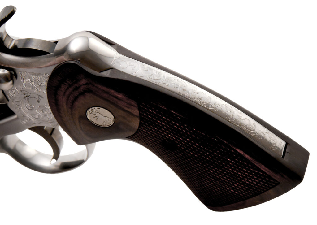 SK CUSTOMS EXCLUSIVE COLT PYTHON 3" 357mag DEEP ENGRAVED with SELECTIVE ...