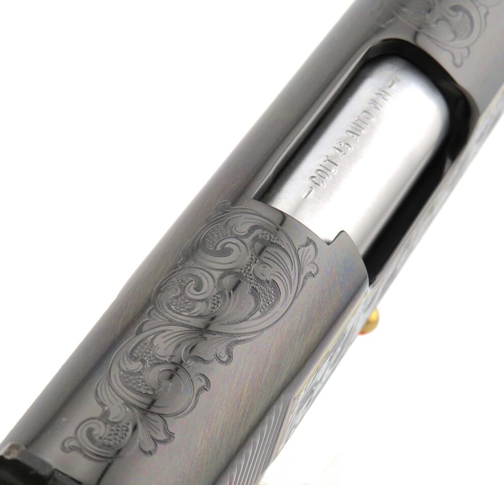SK EXCLUSIVE COLT 1911 POLISHED DLC, DEEP ENGRAVED, 24k GOLD, ANUBIS ...