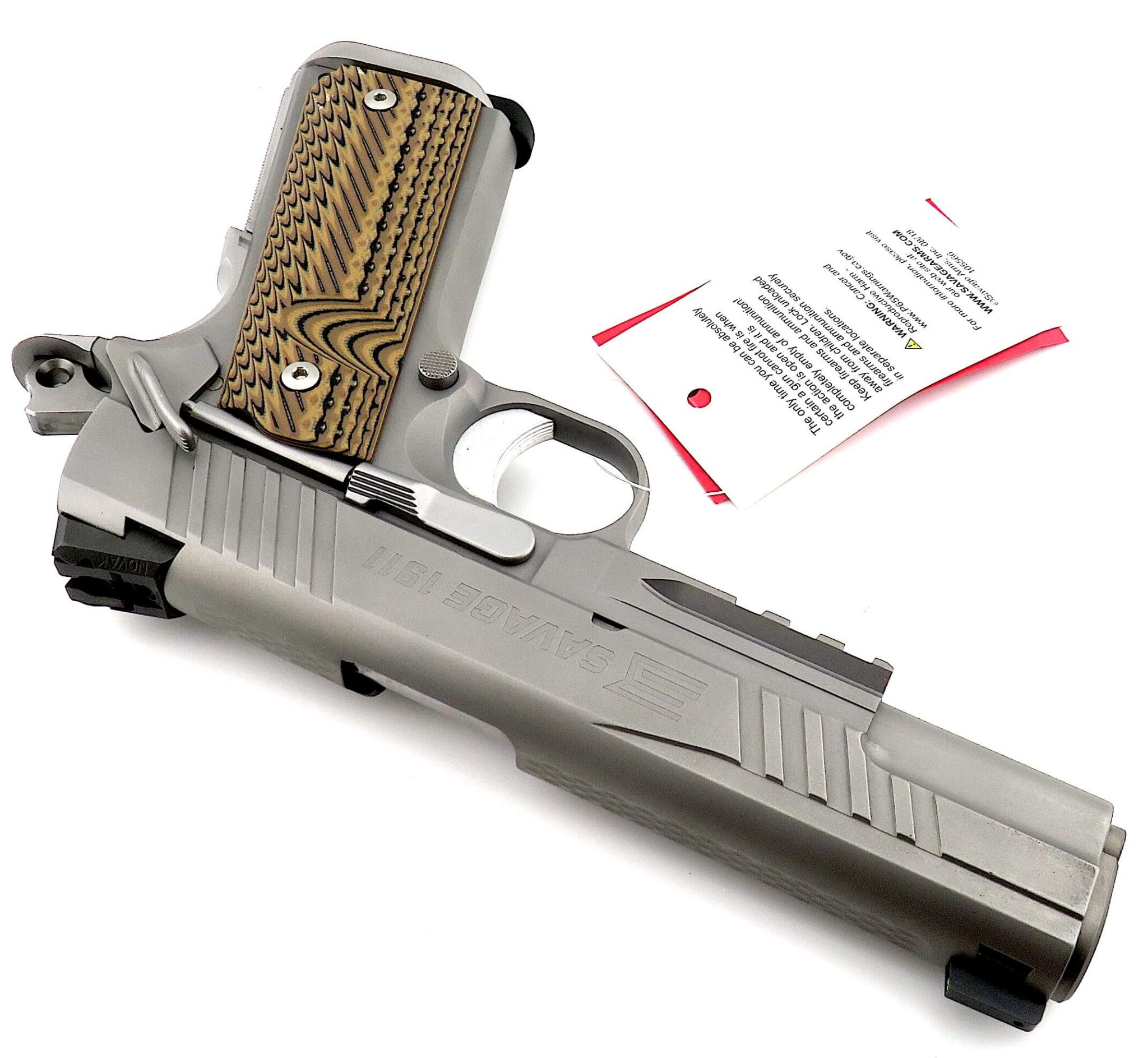 UPGRADED SAVAGE ARMS 1911 45ACP NIGHTHAWK CUSTOM MSH/MAGWELL TAC RAIL ...
