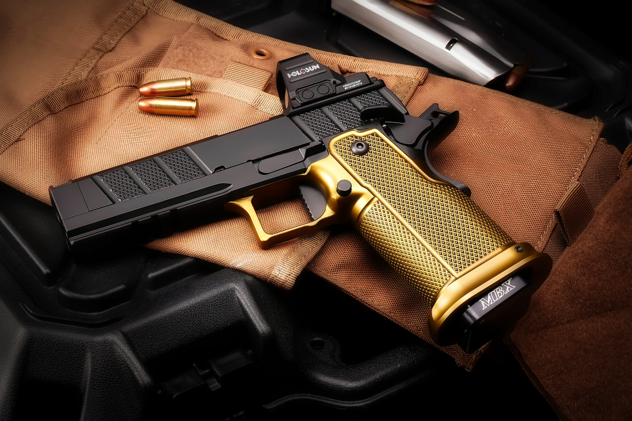 SK EXCLUSIVE PHOENIX TRINITY 2011 9mm H-CUSTOM H-PRO BRONZE PRO GRIP ...