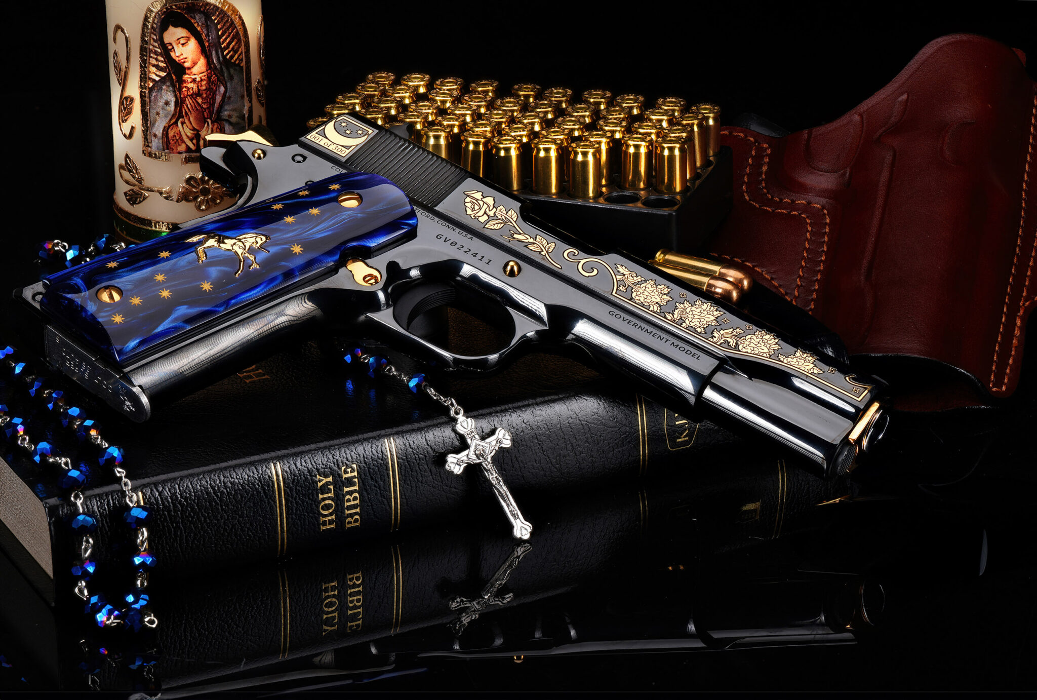 New: SK Customs Limited-Edition Lady of Guadalupe Colt 1911 - SK Guns
